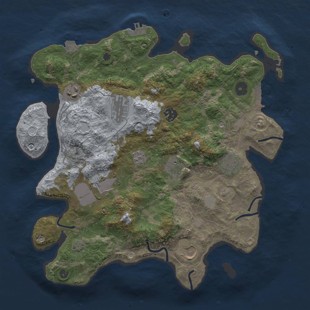 Procedural Map :: Rust Map :: Just-Wiped