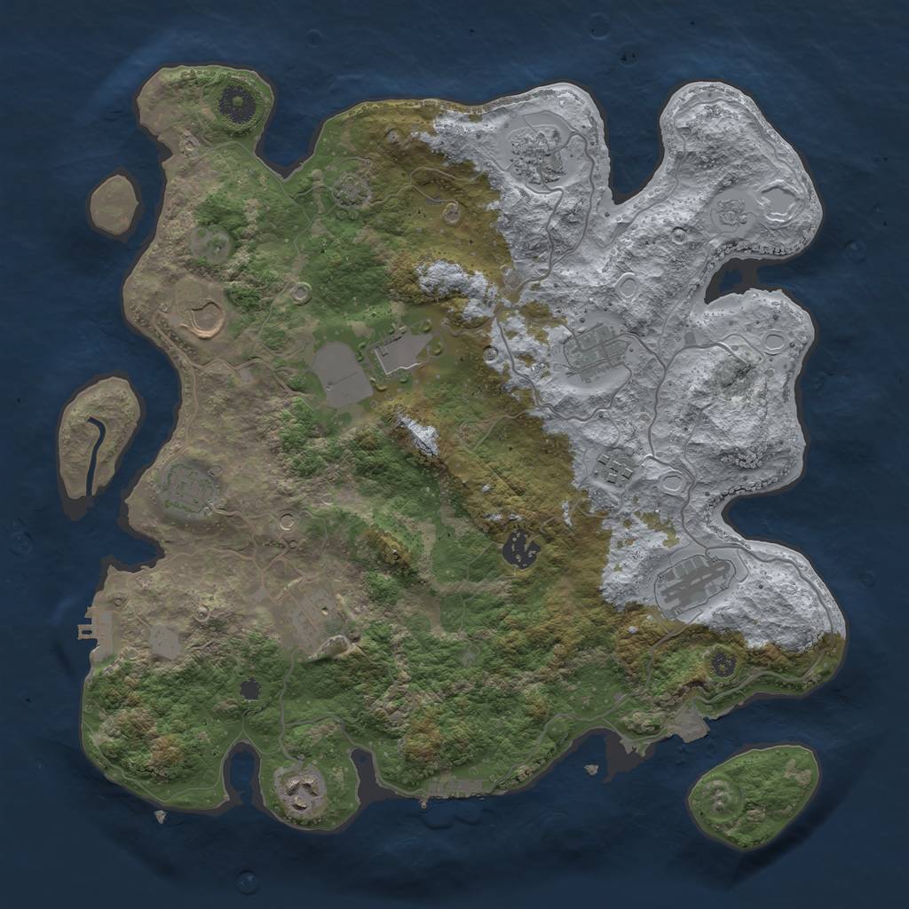 Procedural Map :: Rust Map :: Just-Wiped