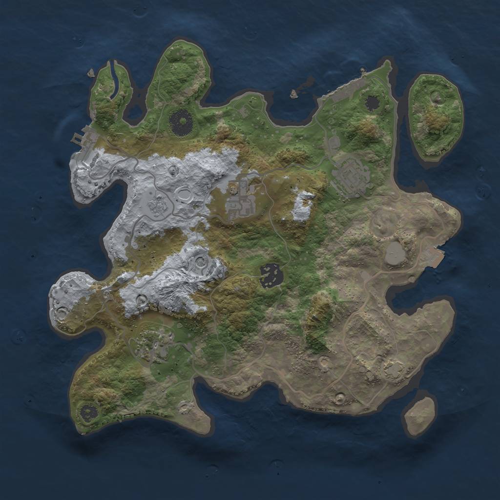 Procedural Map :: Rust Map :: Just-Wiped