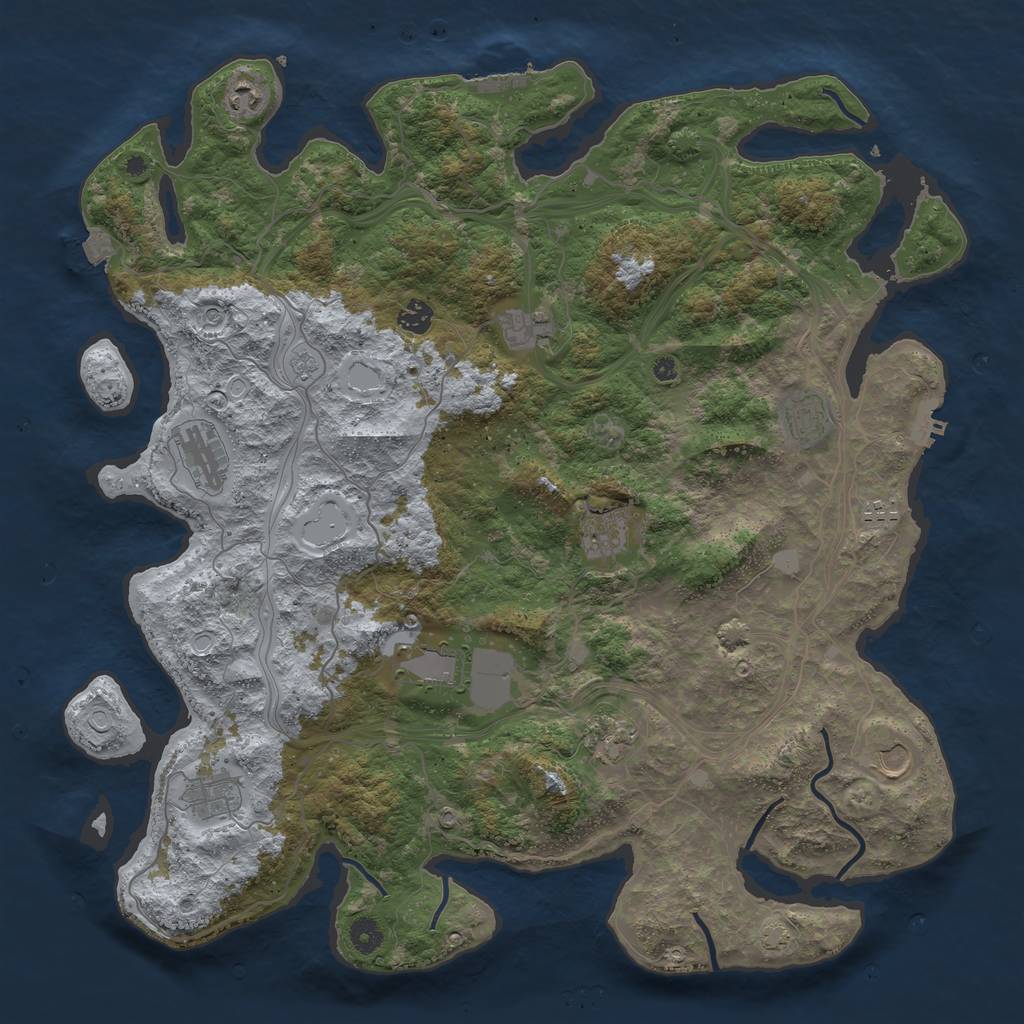 Procedural Map :: Rust Map :: Just-Wiped