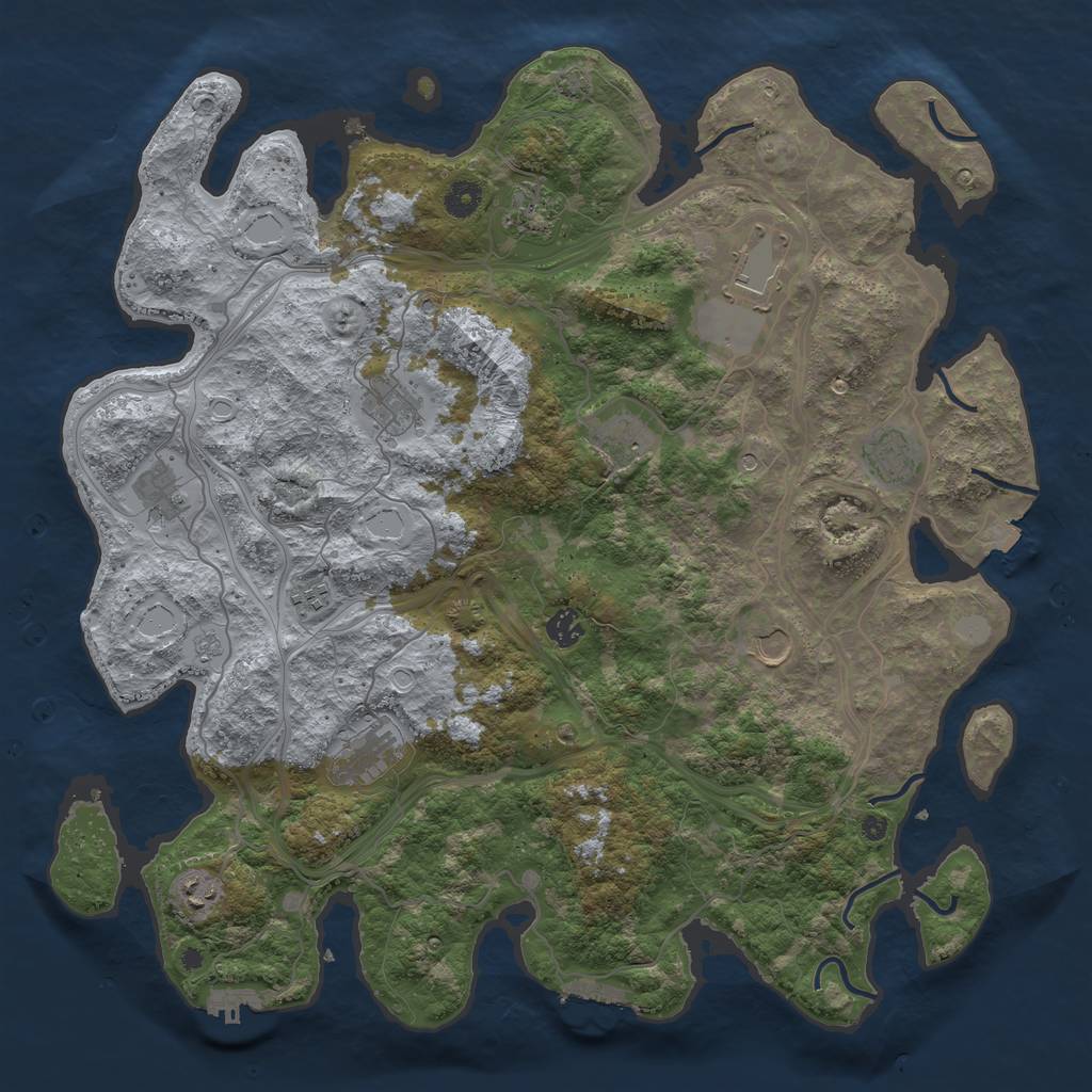 Procedural Map :: Rust Map :: Just-Wiped
