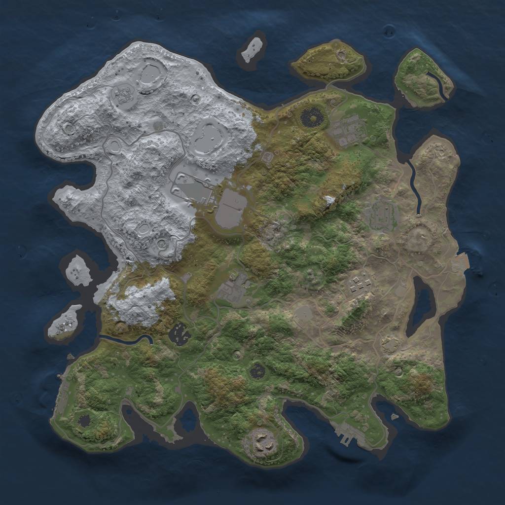 Procedural Map :: Rust Map :: Just-Wiped