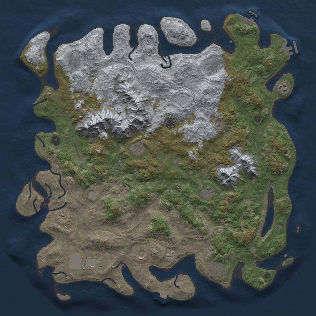 Procedural Map :: Rust Map :: Just-Wiped