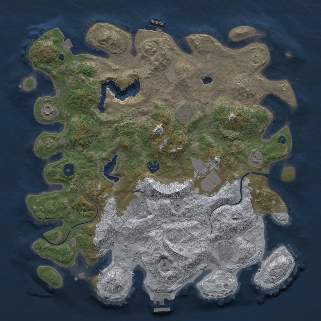 Procedural Map :: Rust Map :: Just-Wiped
