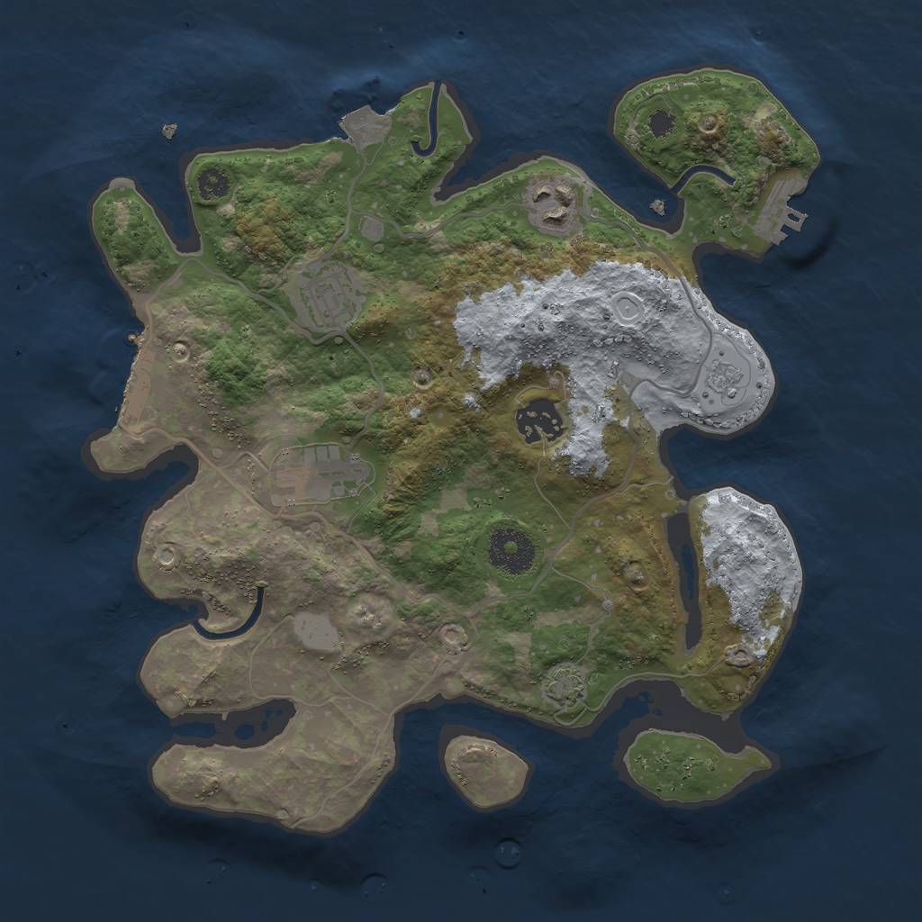 Procedural Map :: Rust Map :: Just-Wiped