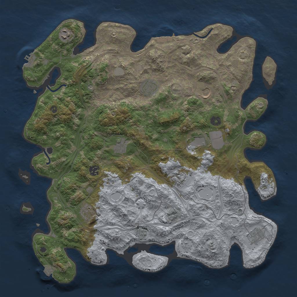Procedural Map :: Rust Map :: Just-Wiped