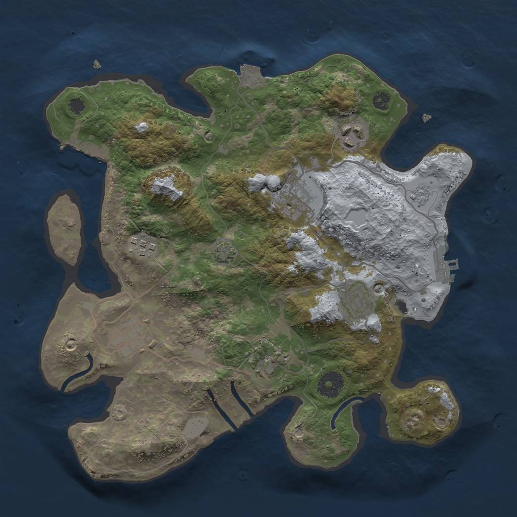 Procedural Map :: Rust Map :: Just-Wiped