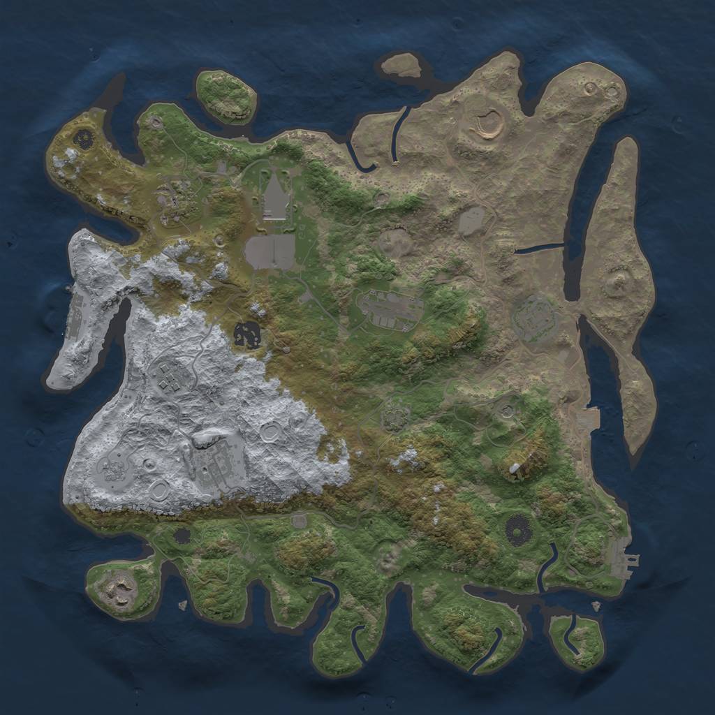 Procedural Map :: Rust Map :: Just-Wiped