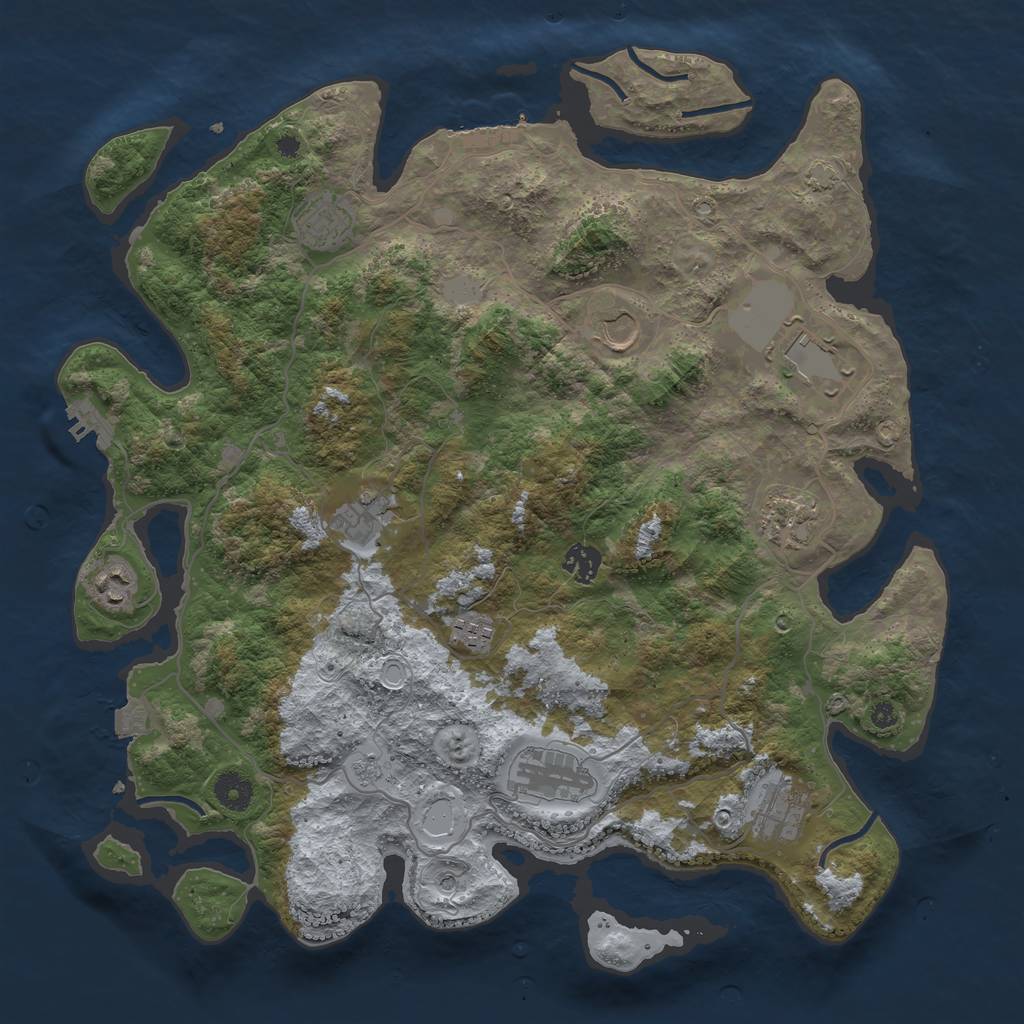 Procedural Map :: Rust Map :: Just-Wiped