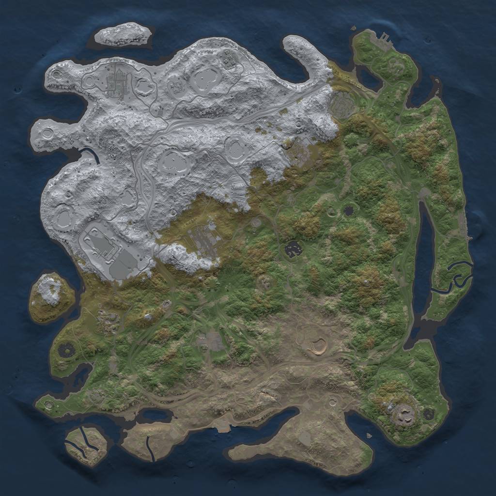Procedural Map :: Rust Map :: Just-Wiped