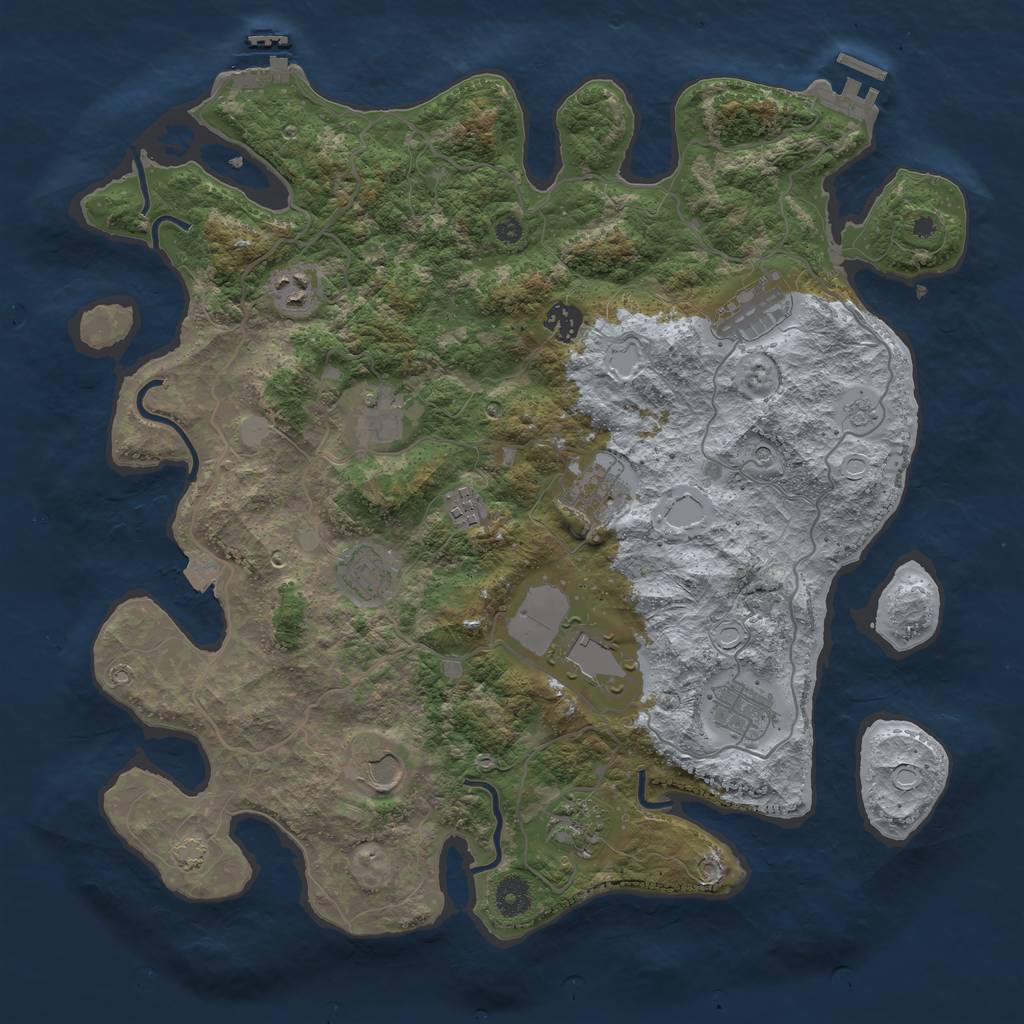 Procedural Map :: Rust Map :: Just-Wiped