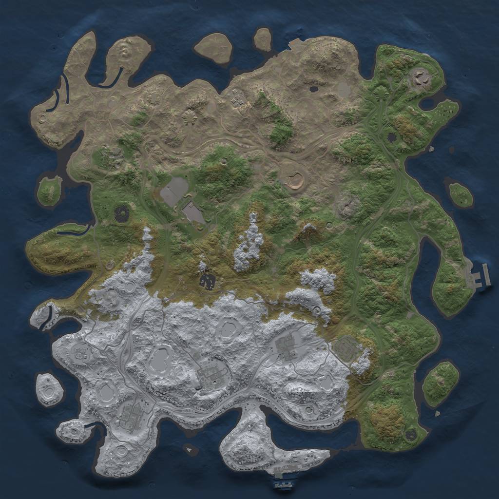 Procedural Map :: Rust Map :: Just-Wiped