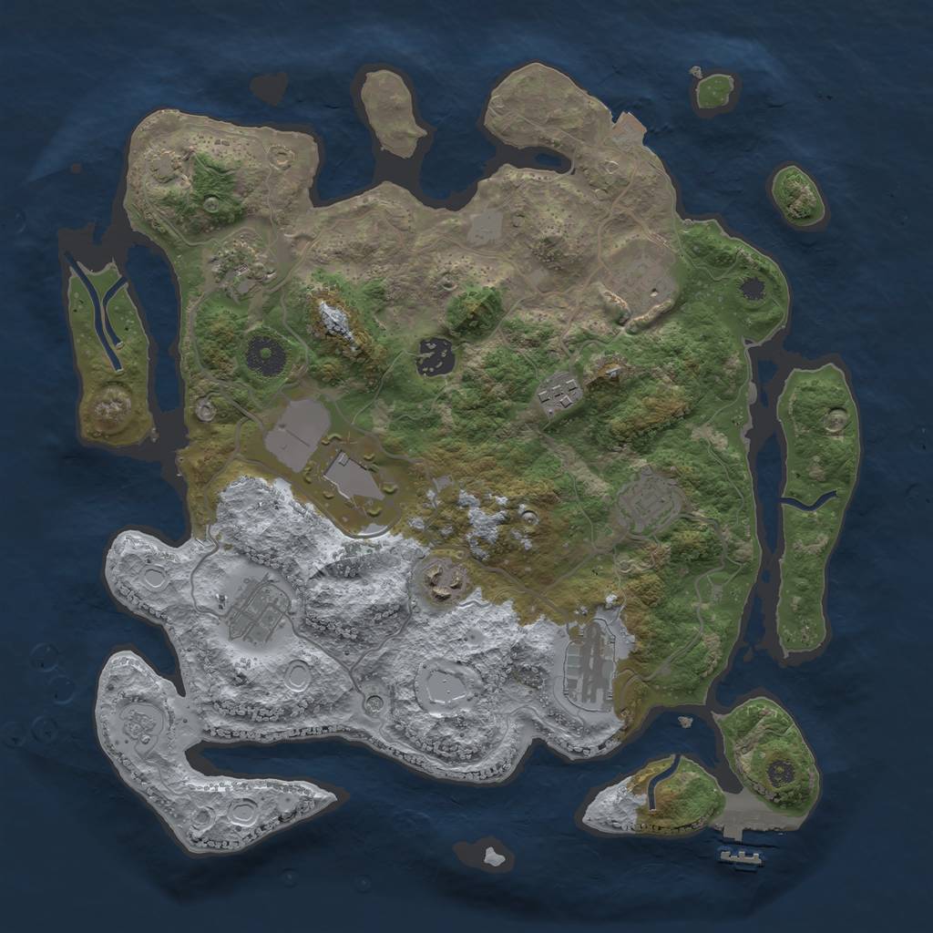 Procedural Map :: Rust Map :: Just-Wiped