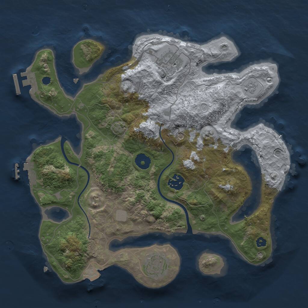 Procedural Map :: Rust Map :: Just-Wiped