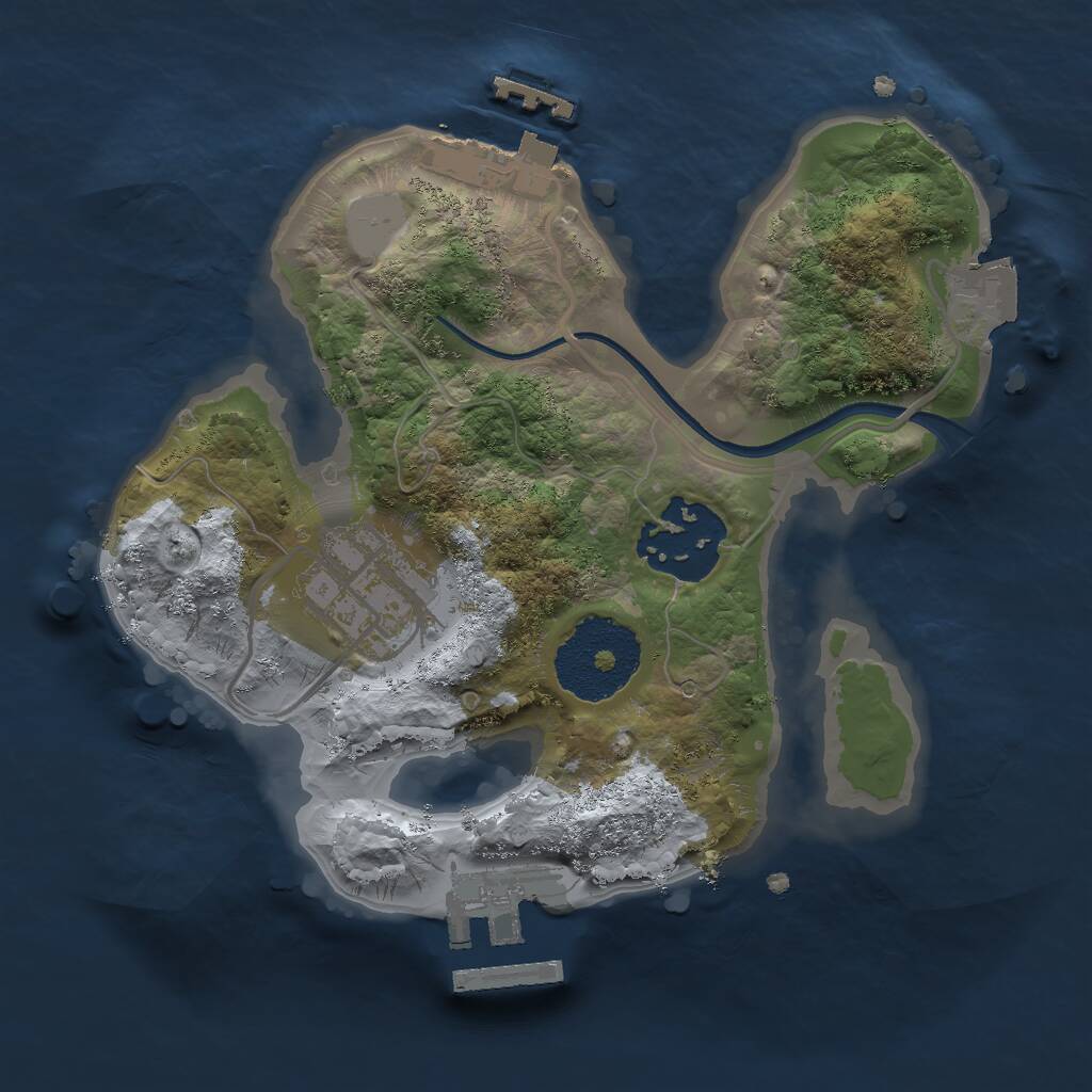 Procedural Map :: Rust Map :: Just-Wiped