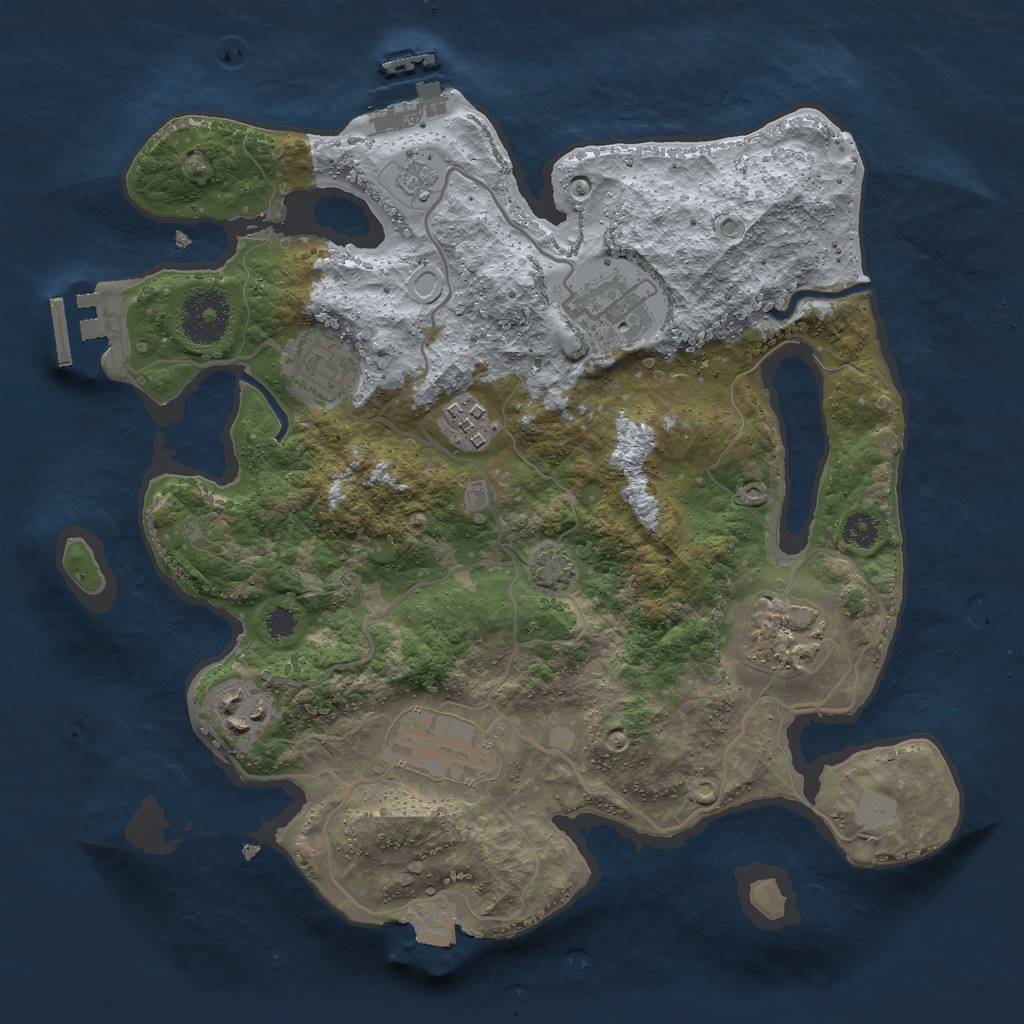 Procedural Map :: Rust Map :: Just-Wiped