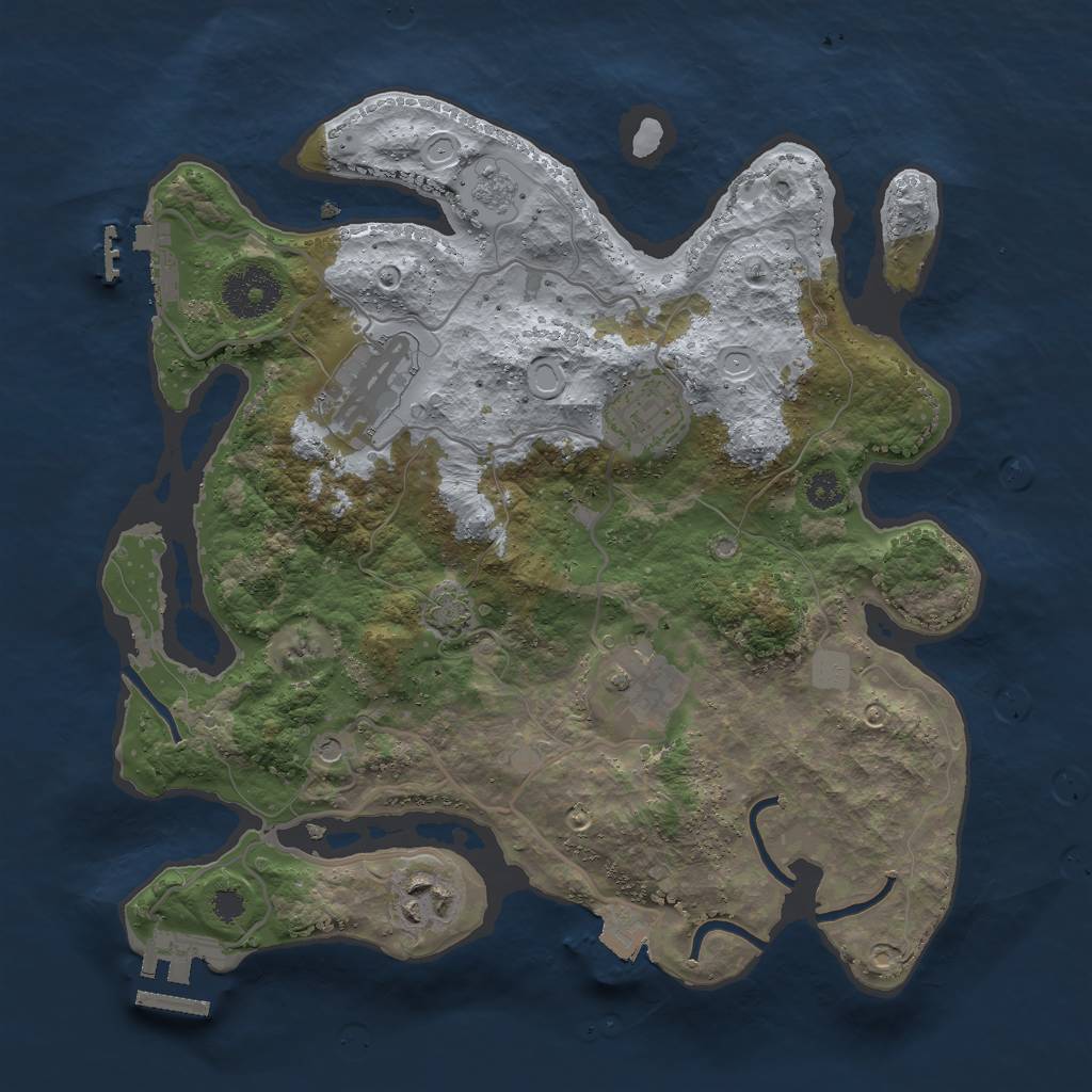 Procedural Map :: Rust Map :: Just-Wiped