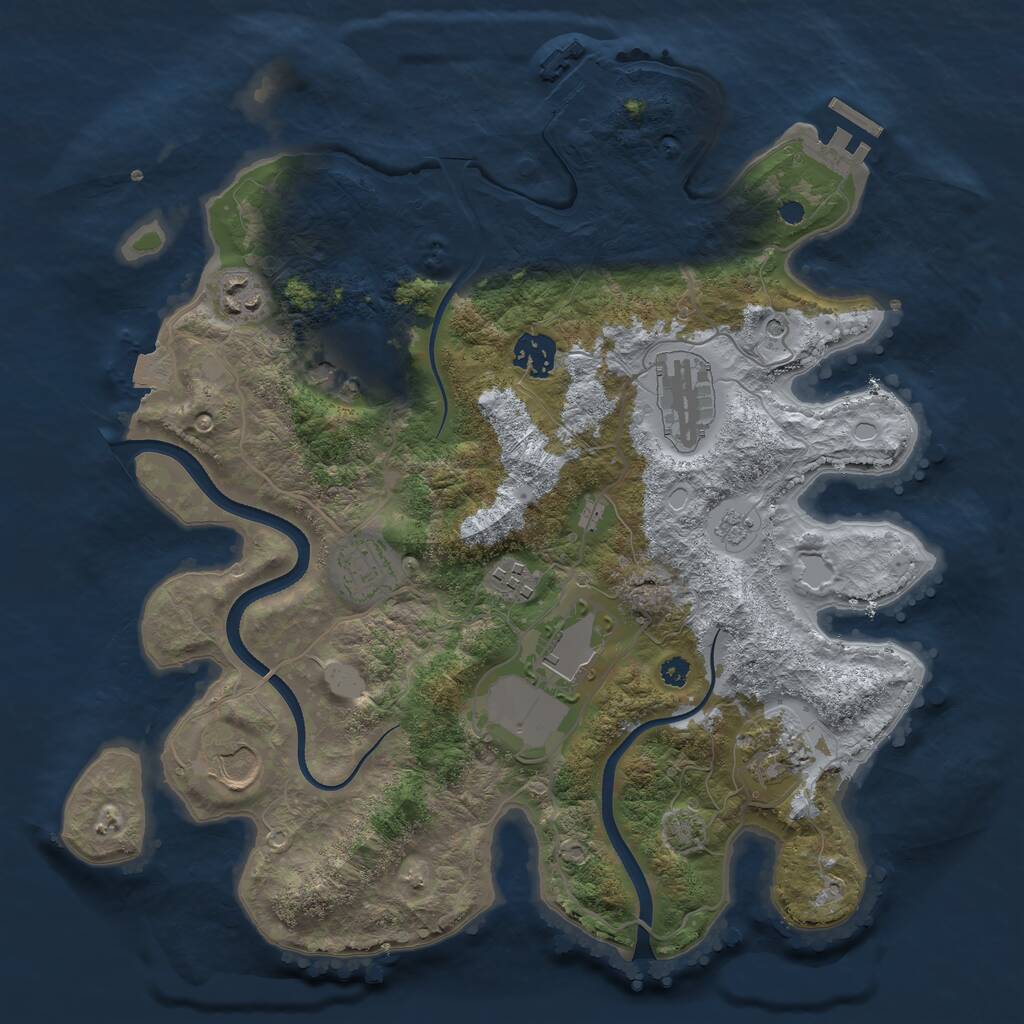 Procedural Map :: Rust Map :: Just-Wiped