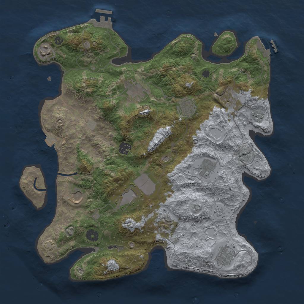 Procedural Map :: Rust Map :: Just-Wiped