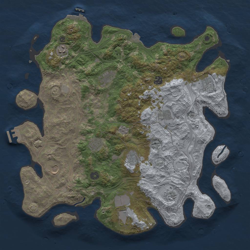 Procedural Map :: Rust Map :: Just-Wiped