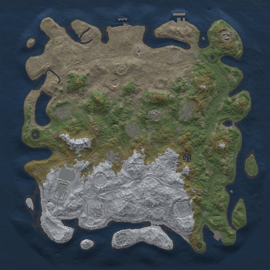Procedural Map :: Rust Map :: Just-Wiped