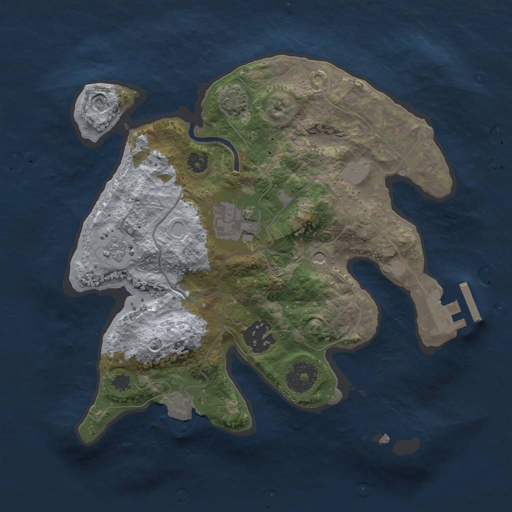 Procedural Map :: Rust Map :: Just-Wiped
