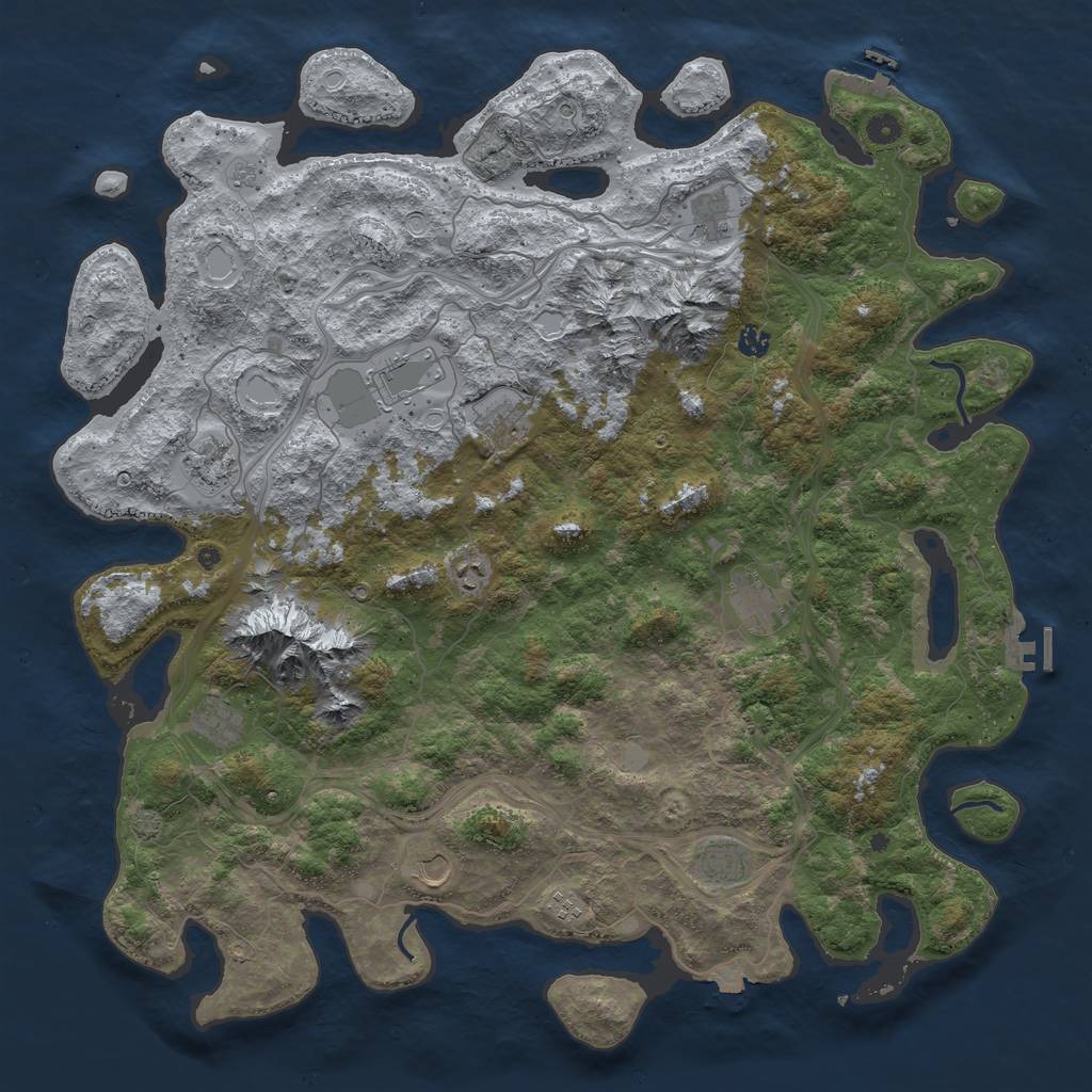 Procedural Map :: Rust Map :: Just-Wiped