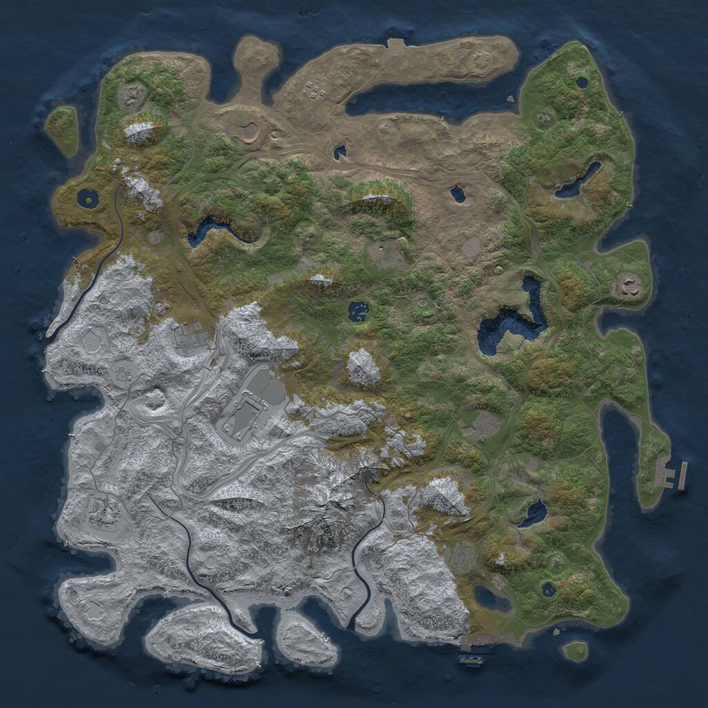 Procedural Map :: Rust Map :: Just-Wiped