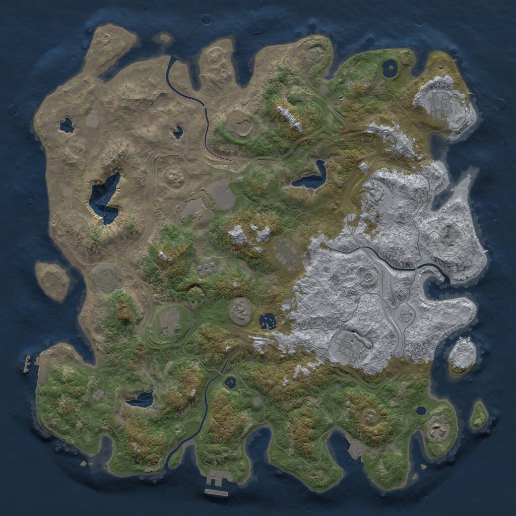 Procedural Map :: Rust Map :: Just-Wiped