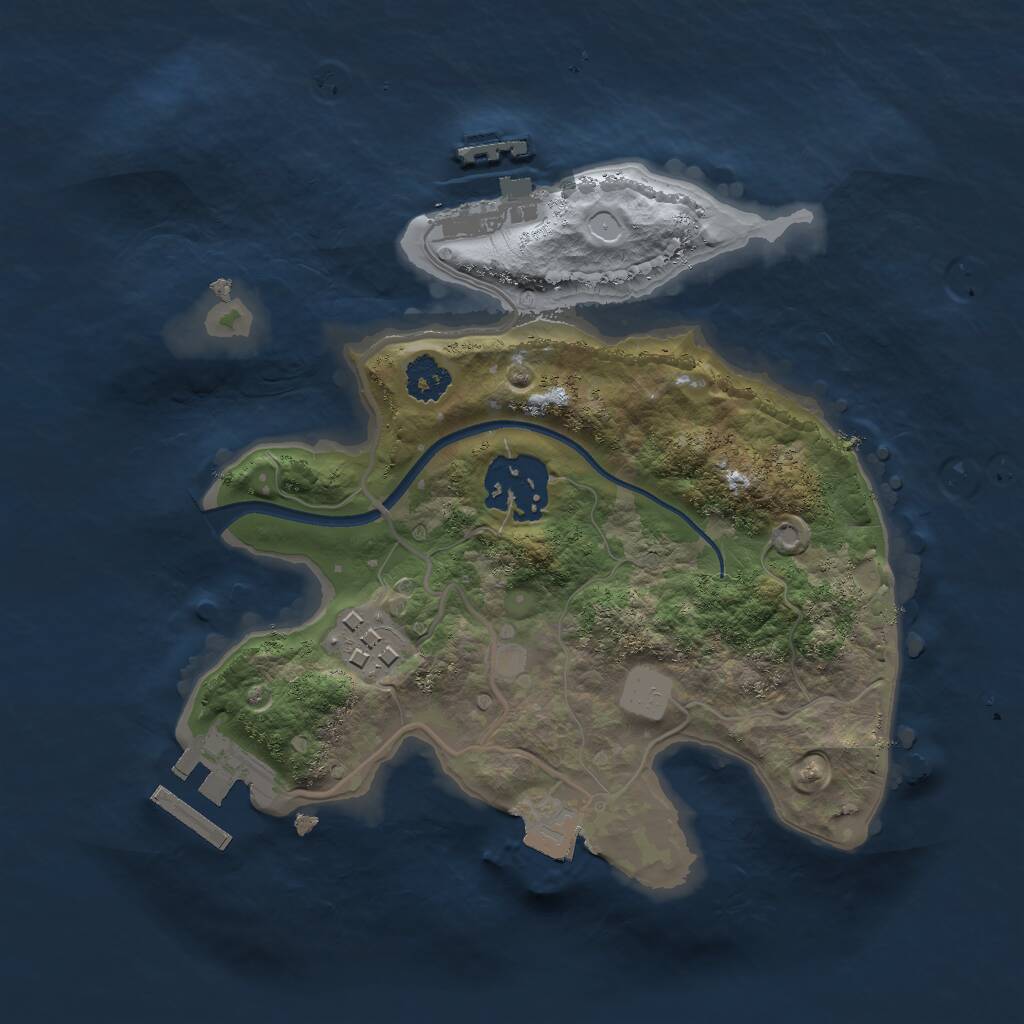 Procedural Map :: Rust Map :: Just-Wiped