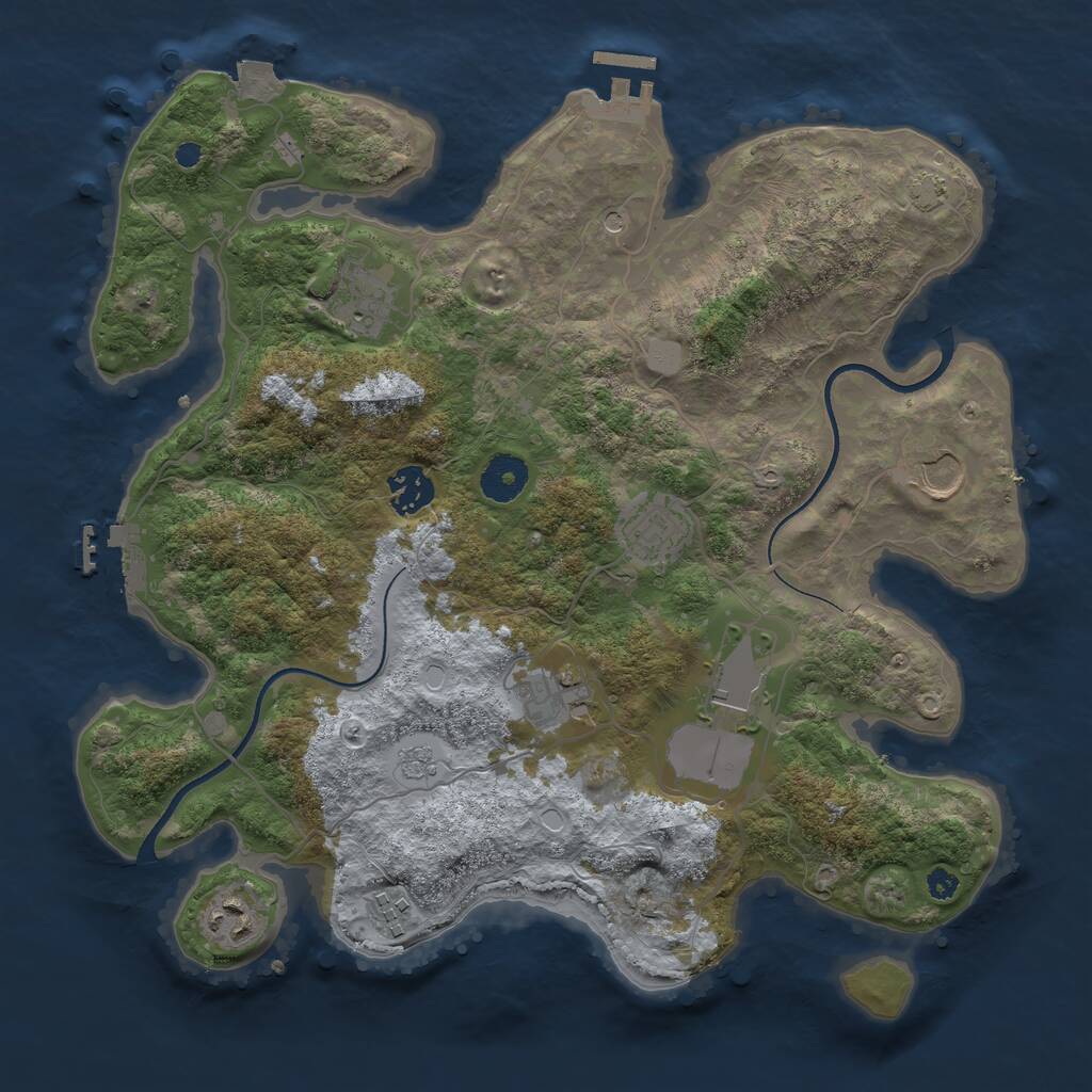 Procedural Map :: Rust Map :: Just-Wiped