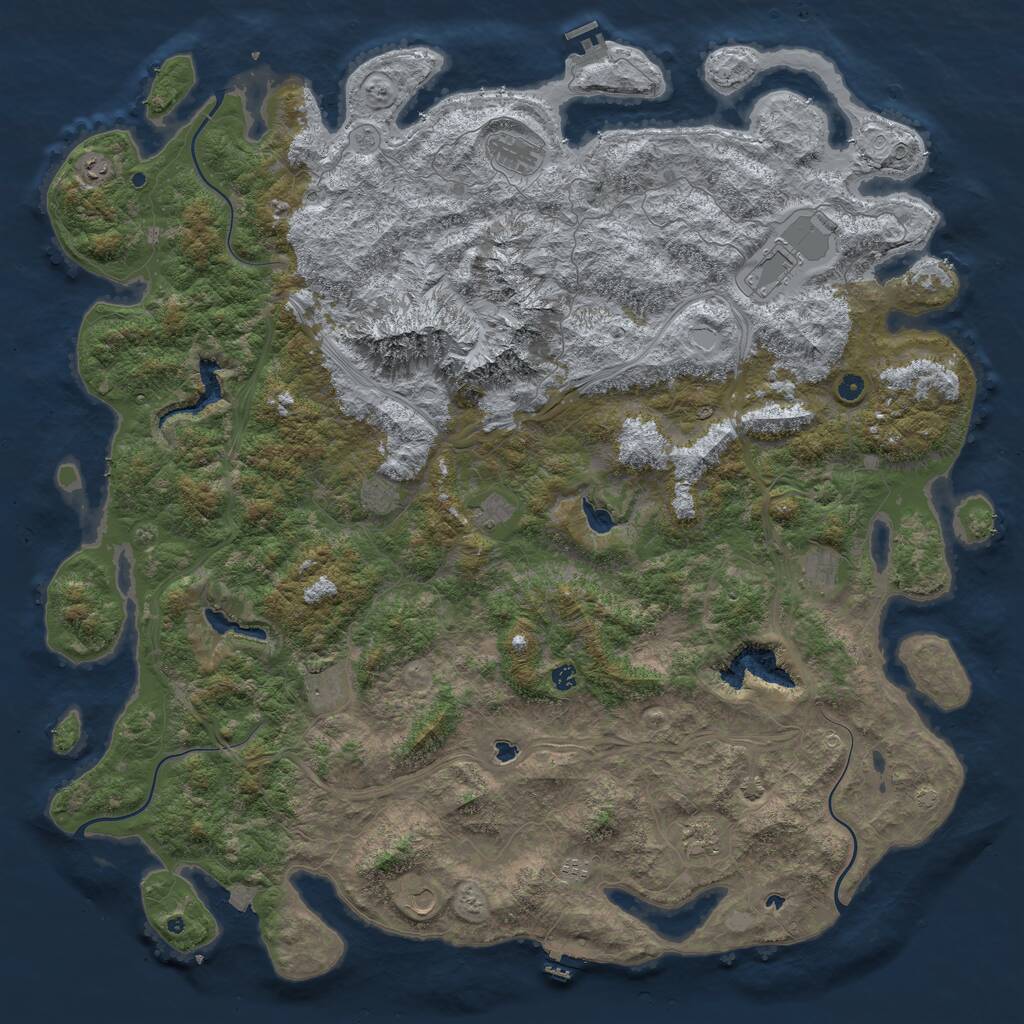 Procedural Map :: Rust Map :: Just-Wiped
