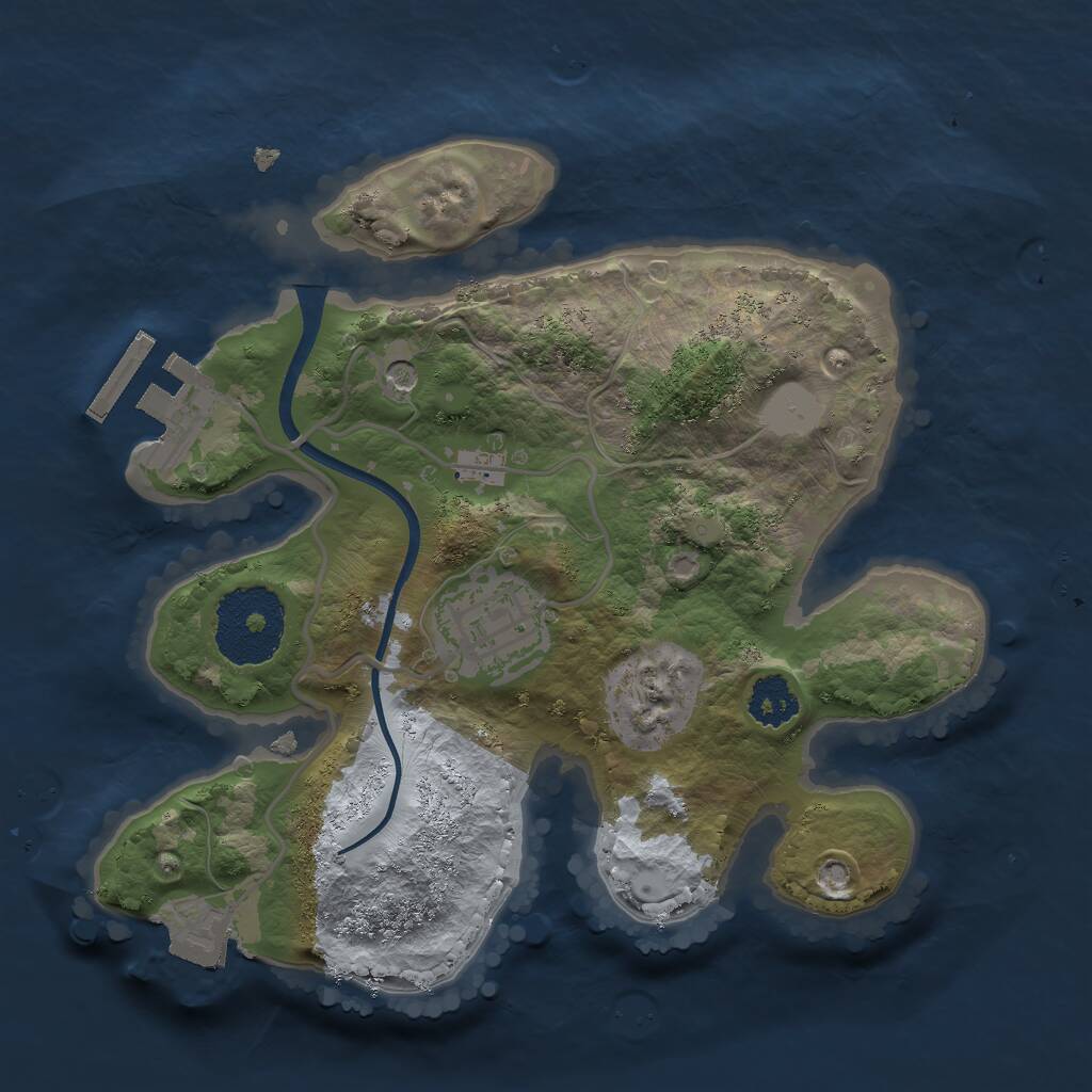 Procedural Map :: Rust Map :: Just-Wiped