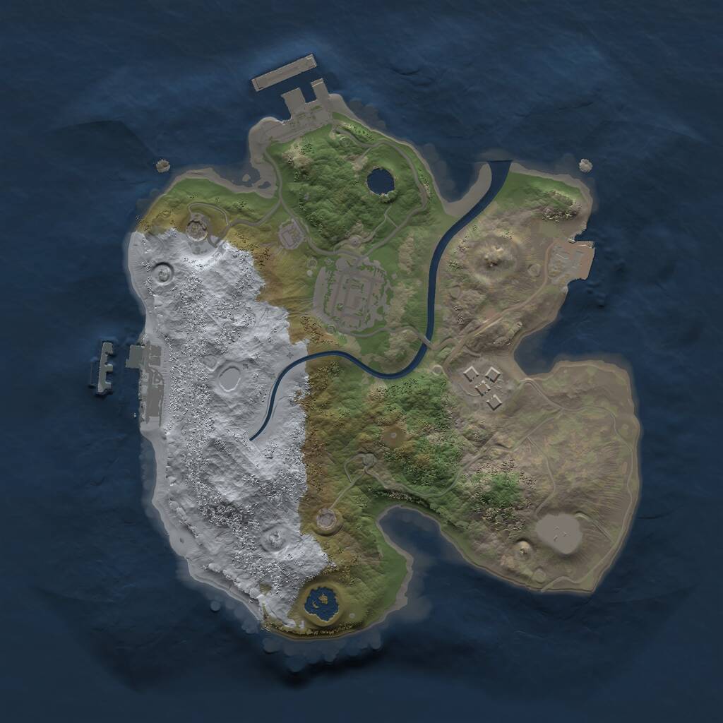 Procedural Map :: Rust Map :: Just-Wiped