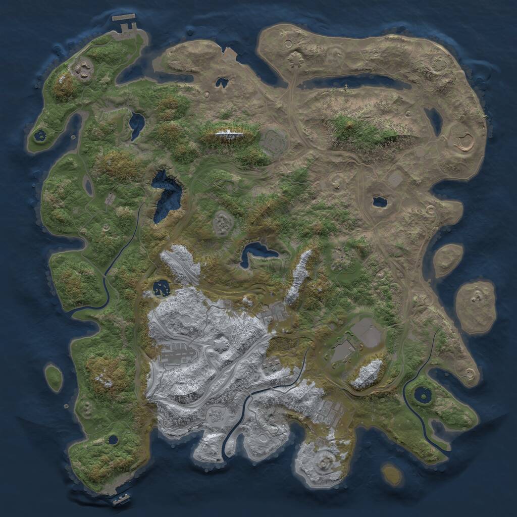 Procedural Map :: Rust Map :: Just-Wiped
