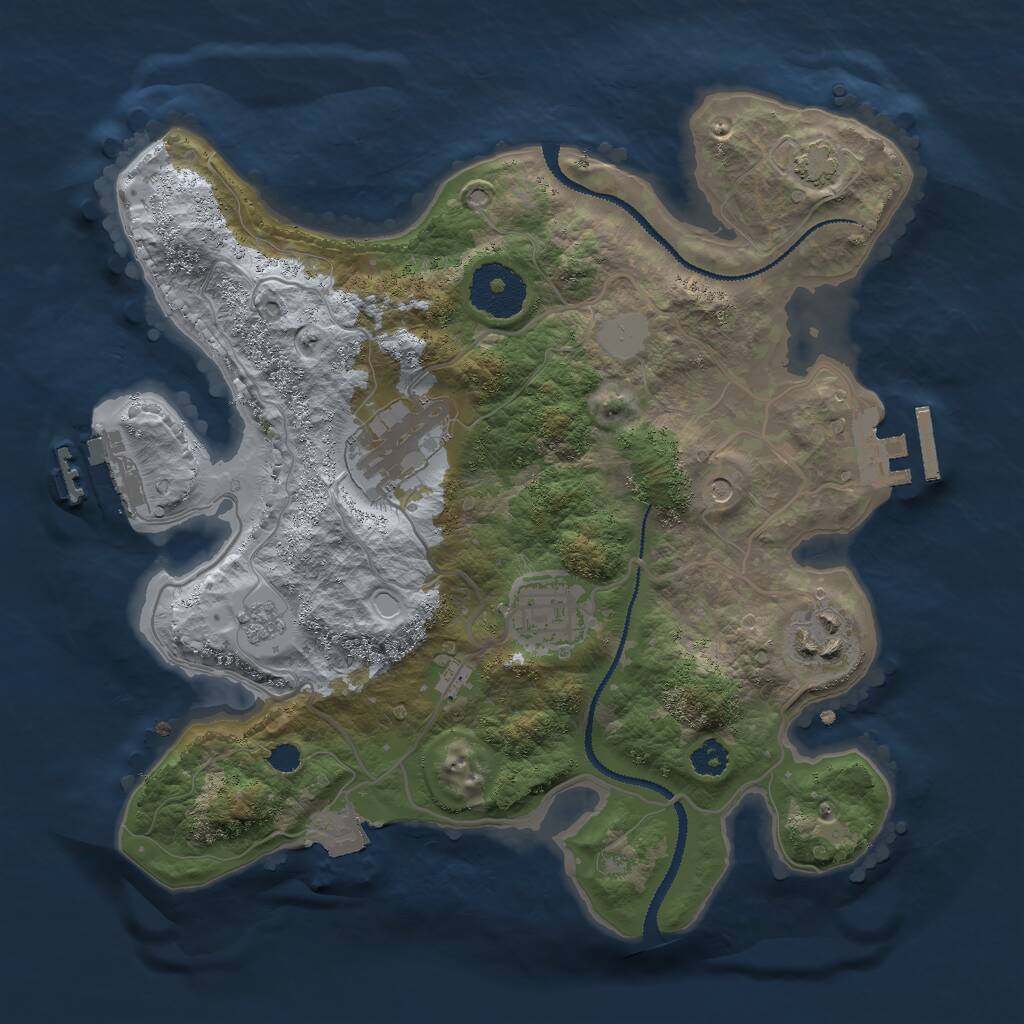 Procedural Map :: Rust Map :: Just-Wiped