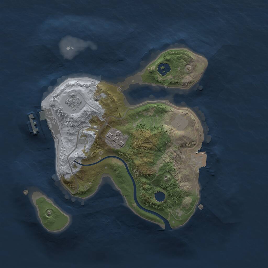 Procedural Map :: Rust Map :: Just-Wiped