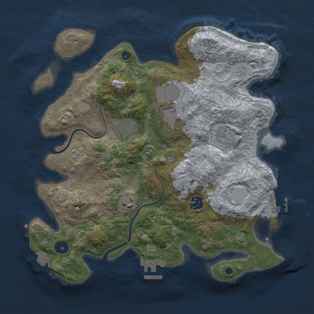 Procedural Map :: Rust Map :: Just-Wiped