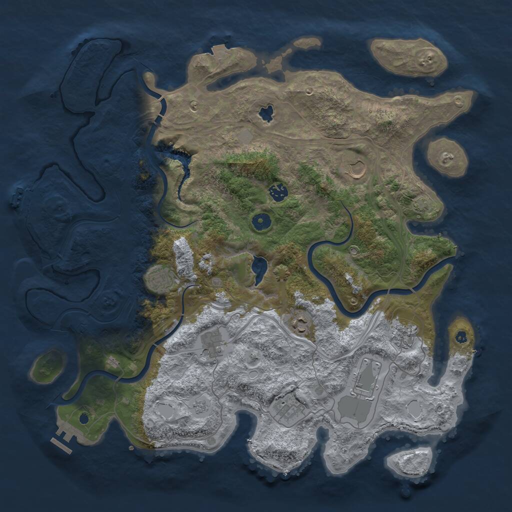 Procedural Map :: Rust Map :: Just-Wiped