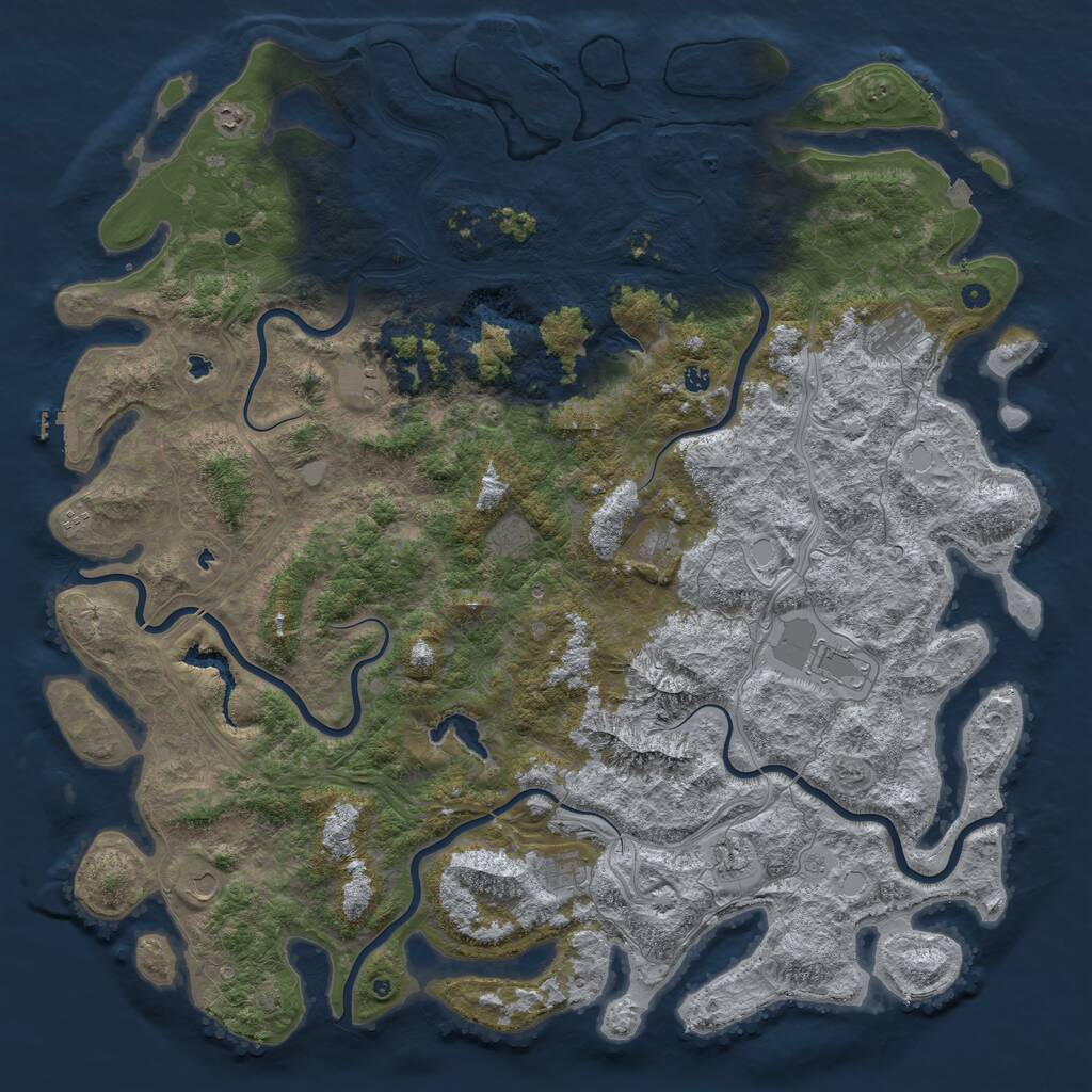 Procedural Map :: Rust Map :: Just-Wiped