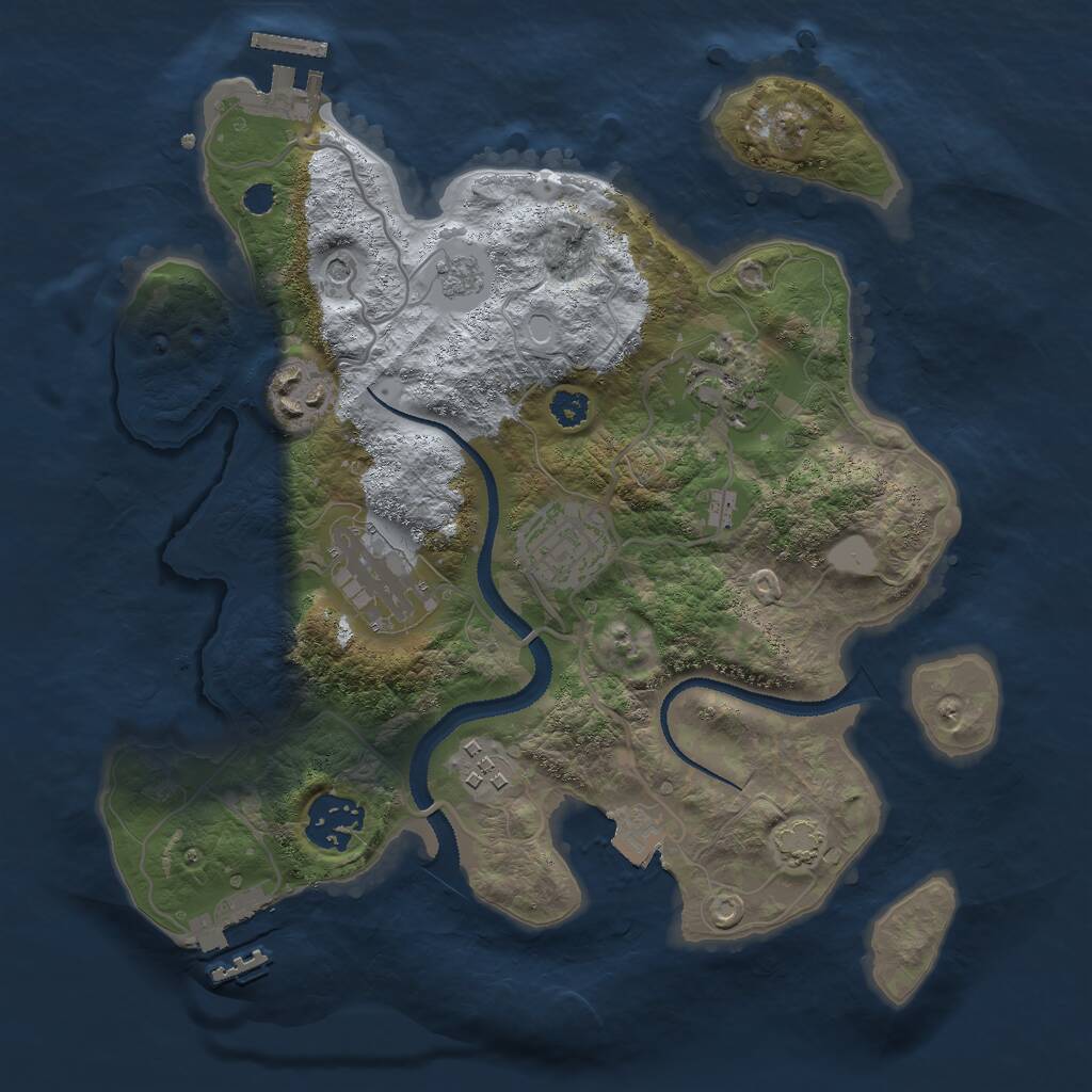 Procedural Map :: Rust Map :: Just-Wiped