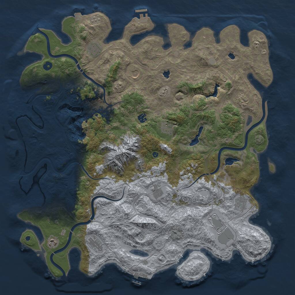 Procedural Map :: Rust Map :: Just-Wiped