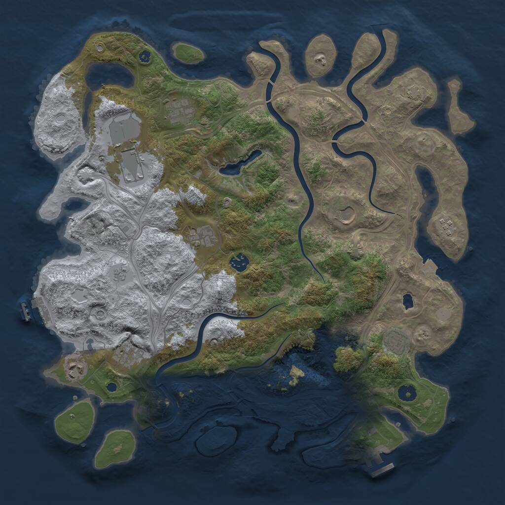 Procedural Map :: Rust Map :: Just-Wiped