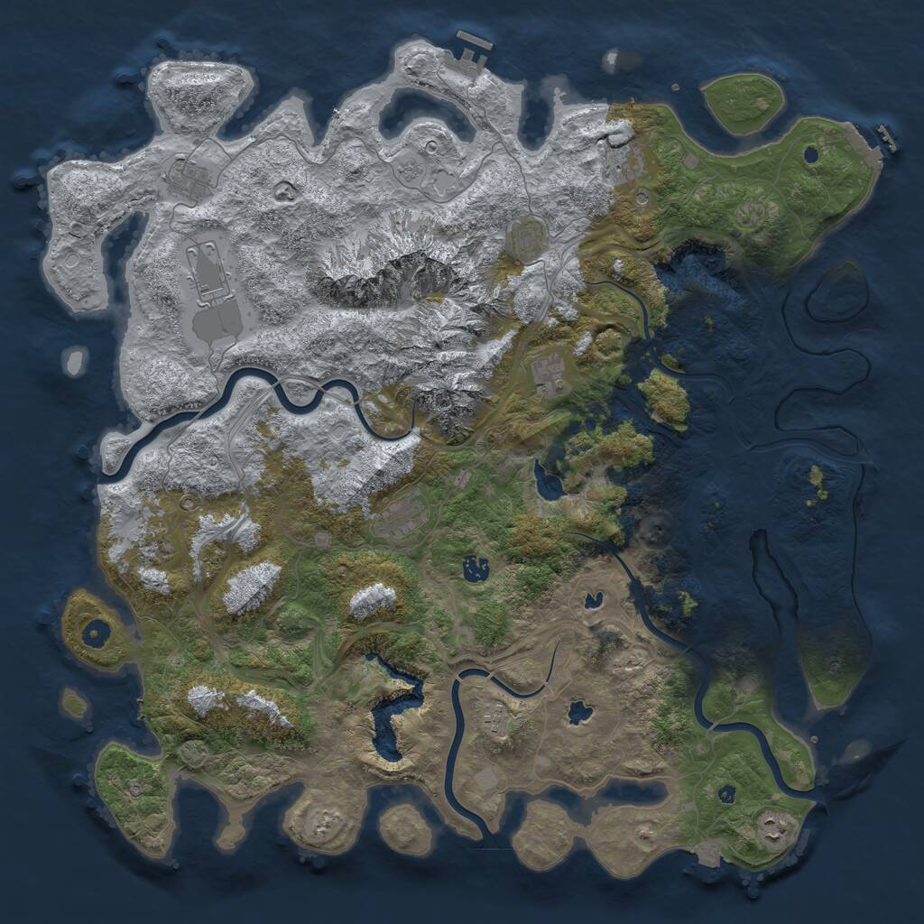 Procedural Map :: Rust Map :: Just-Wiped