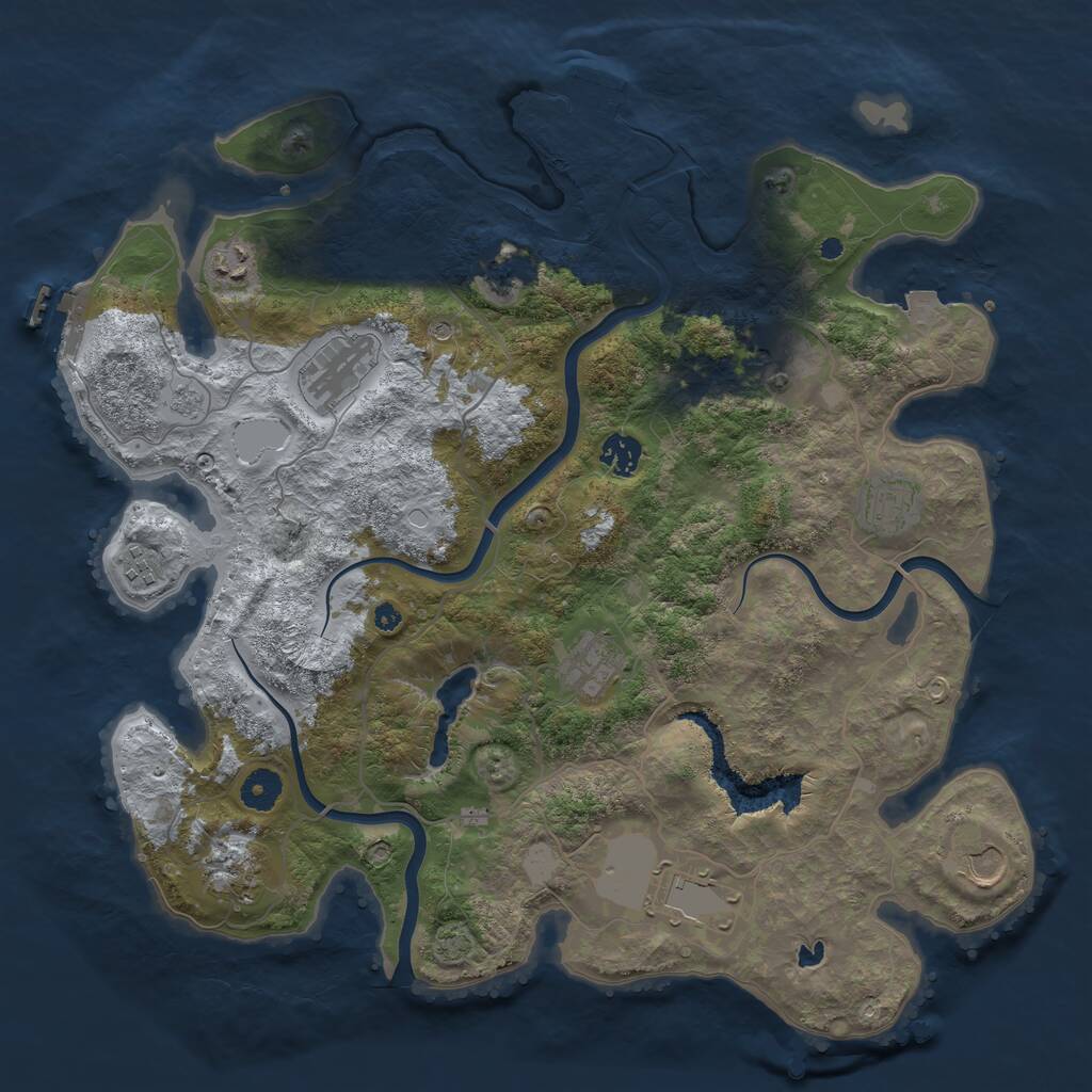 Procedural Map :: Rust Map :: Just-Wiped