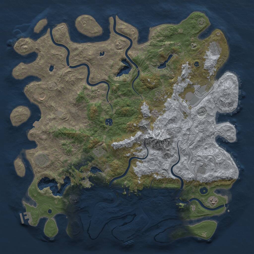 Procedural Map :: Rust Map :: Just-Wiped