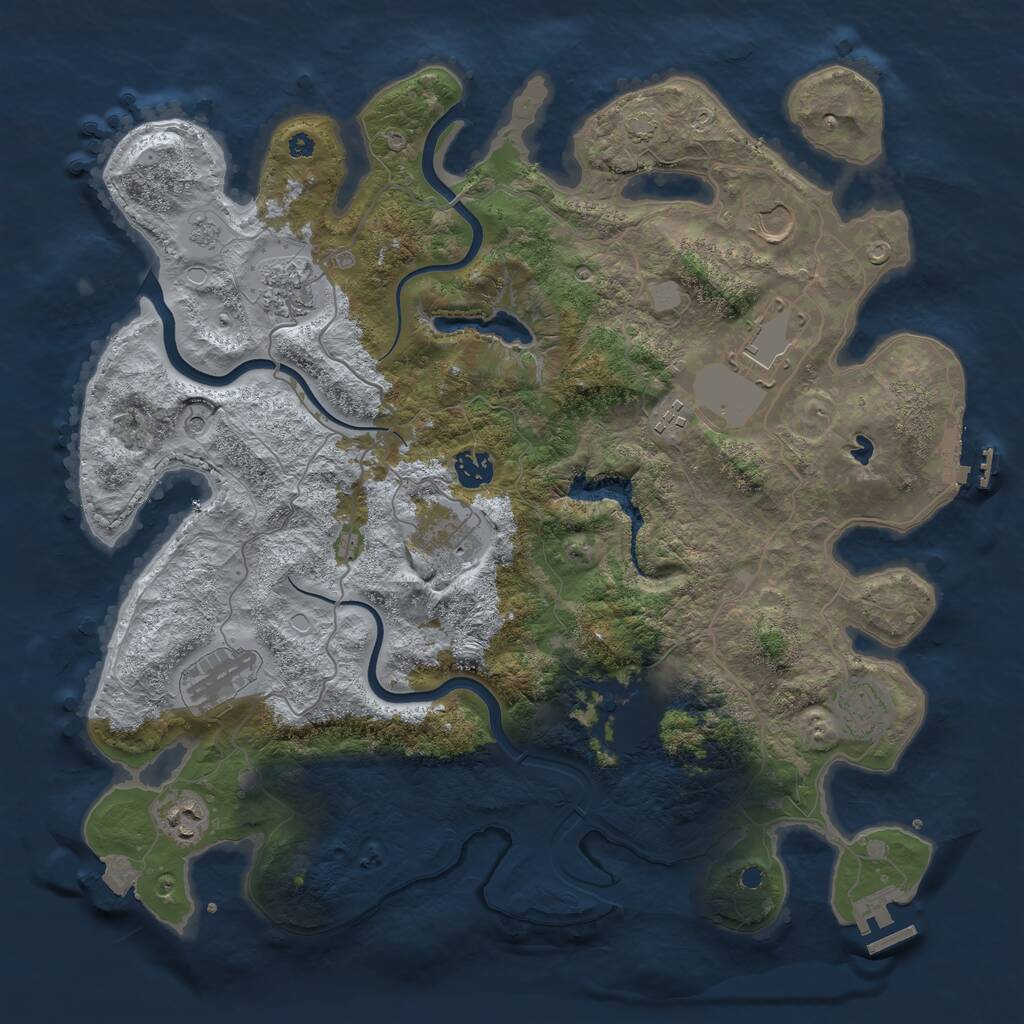 Procedural Map :: Rust Map :: Just-Wiped