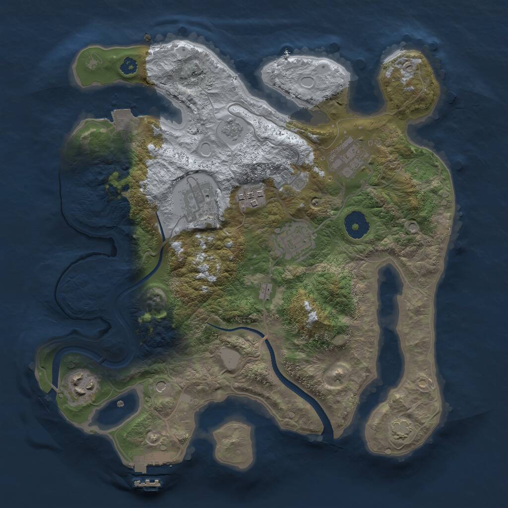 Procedural Map :: Rust Map :: Just-Wiped