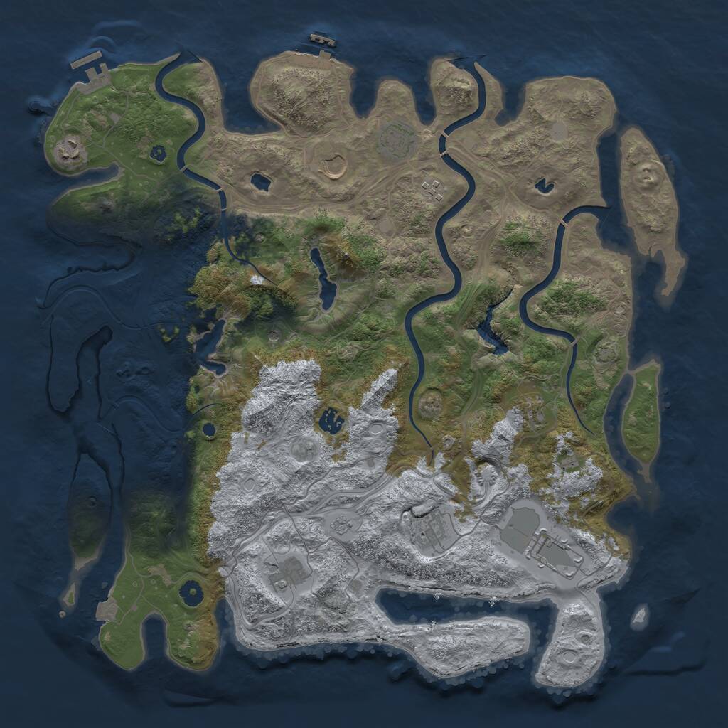 Procedural Map :: Rust Map :: Just-Wiped