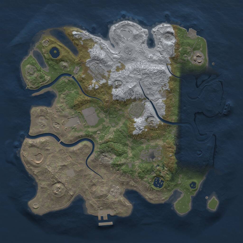 Procedural Map :: Rust Map :: Just-Wiped